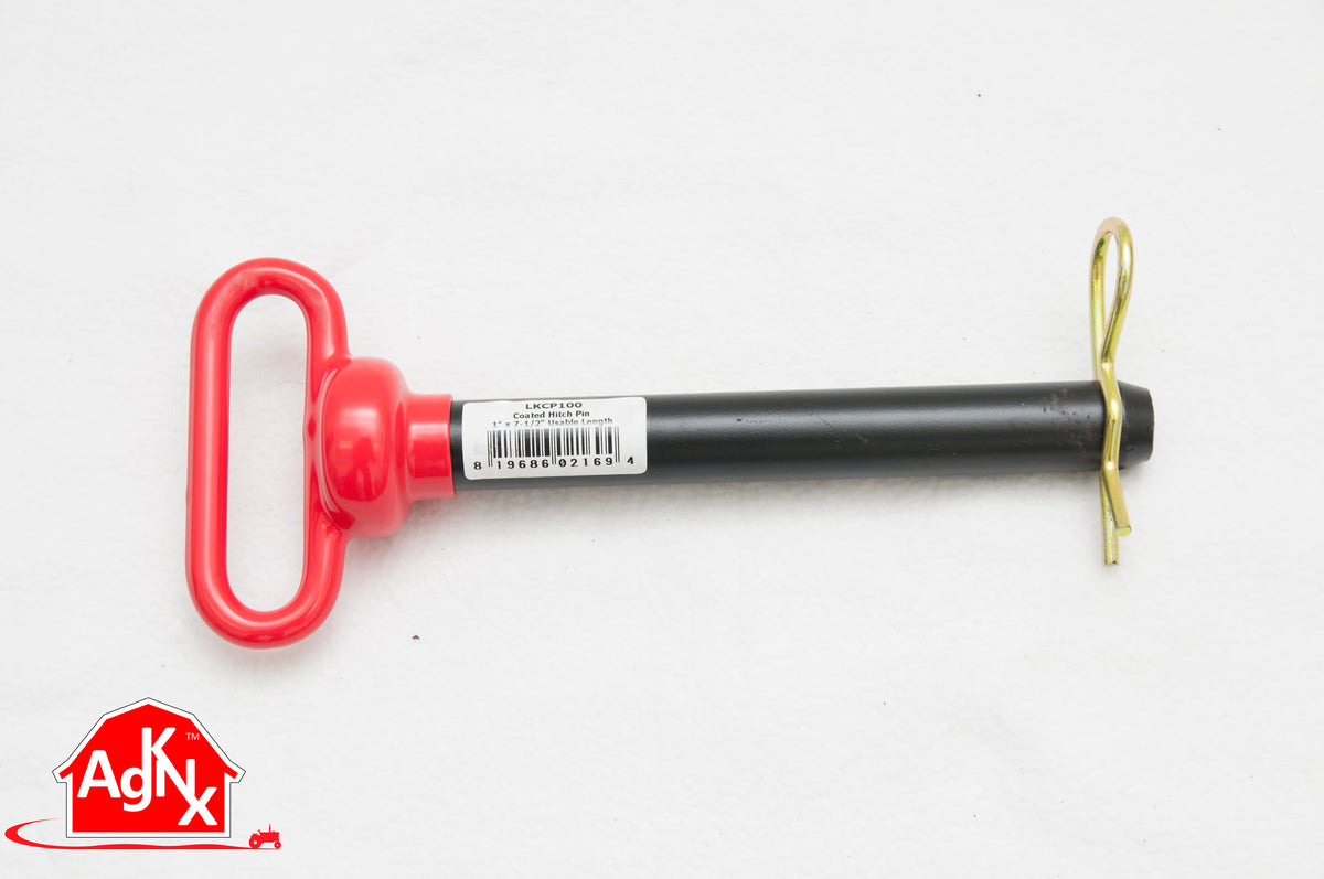 Red Head Coated Hitch Pin 1" Diameter x 7-1/2" Usable Length – AgKNX