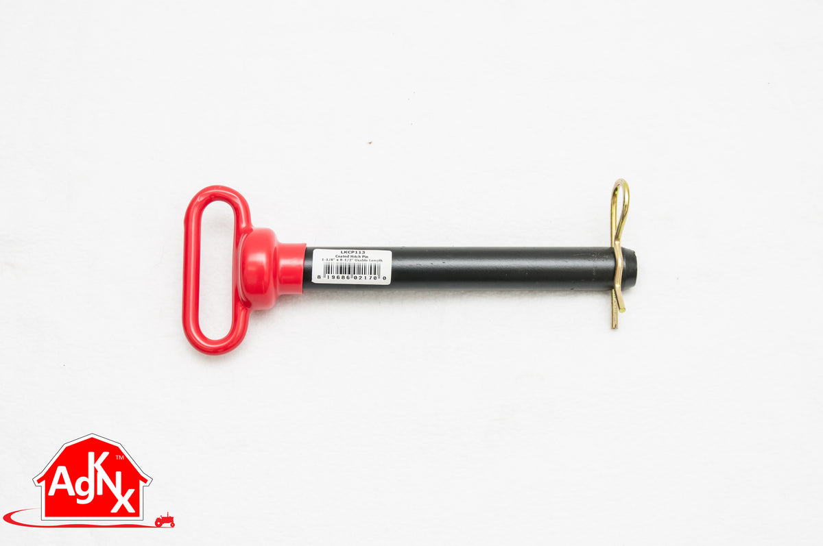 Red Head Coated Hitch Pin 1-1/8" Diameter x 8-1/2" Usable Length – AgKNX